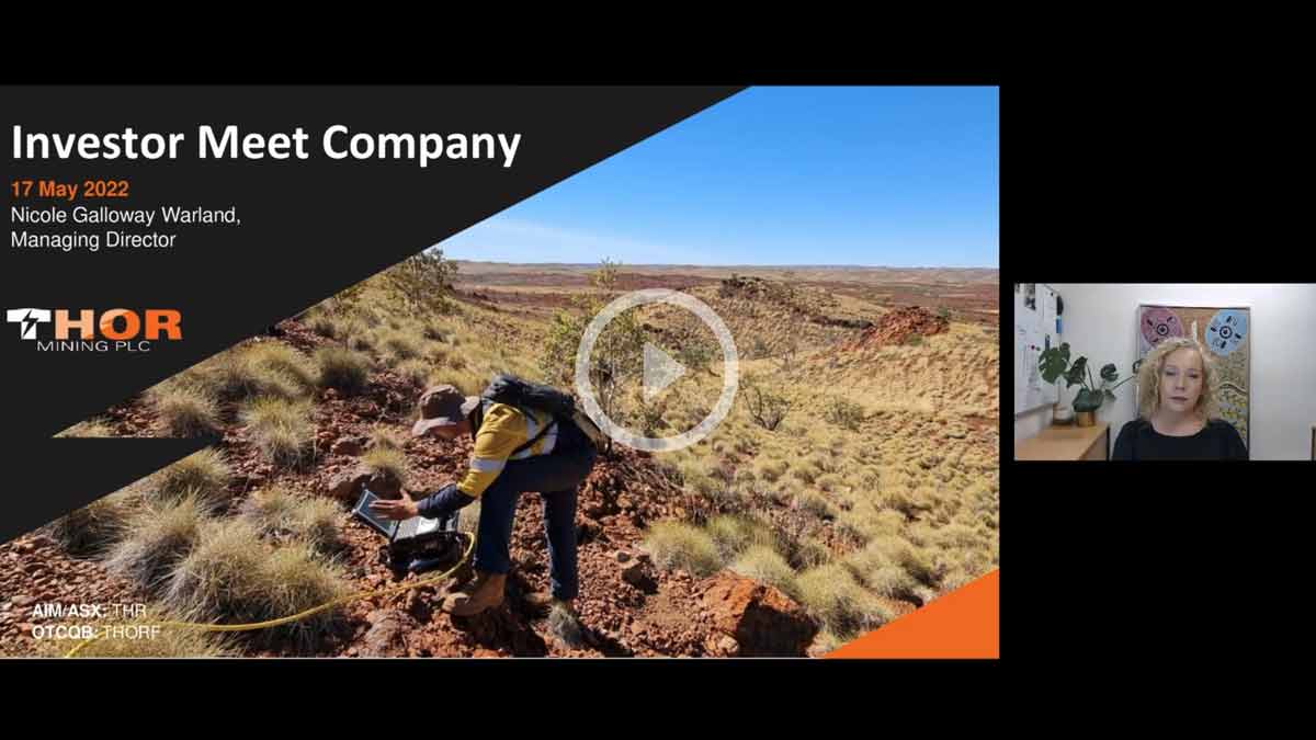 Investor Presentation - Investor Meet Company (May 2022) | Thor Energy PLC