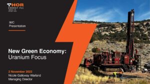 Investor Centre | Thor Energy PLC