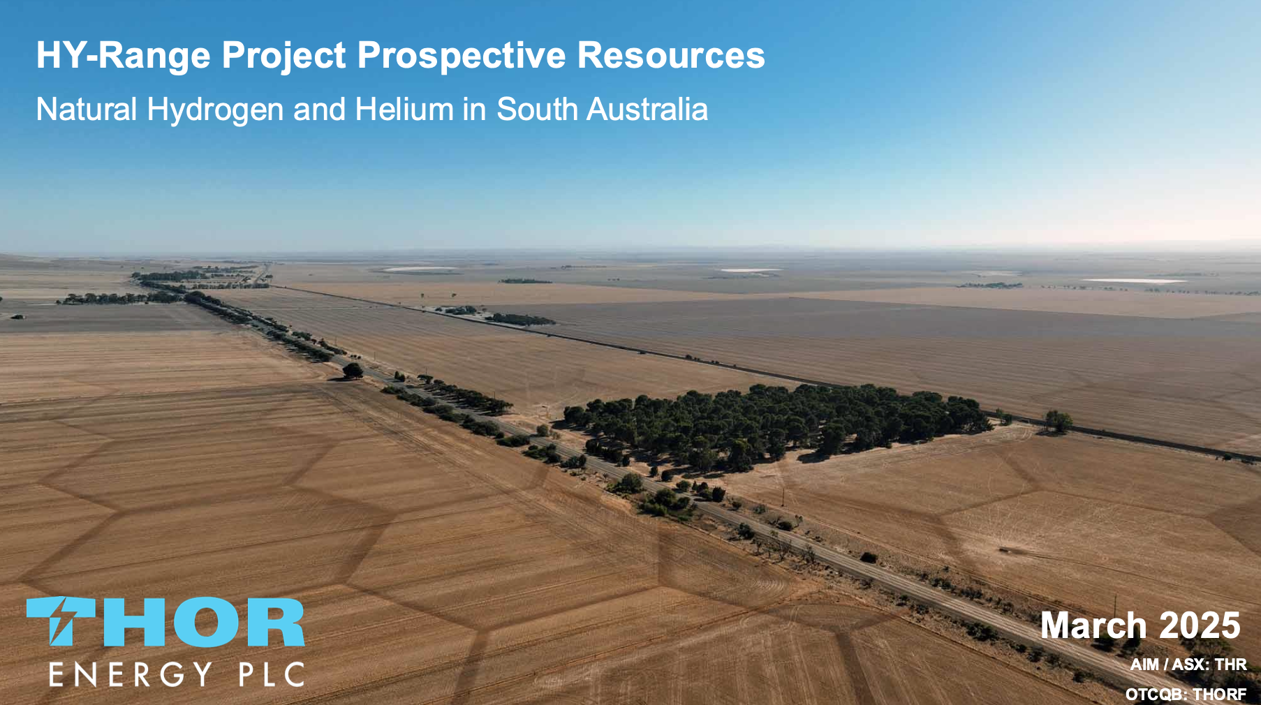 Investor Presentation (March 2025) | Thor Energy PLC